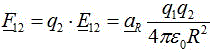 Electrostatic Force - Web Formulas