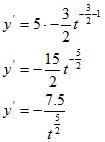 Derivatives of Simple Functions - Web Formulas