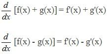 Derivatives Functions - Web Formulas