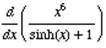 Derivatives of Hyperbolic Functions - Web Formulas