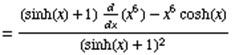Derivatives of Hyperbolic Functions - Web Formulas