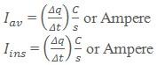 Electric Current - Web Formulas
