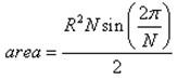 Area of a Polygon - Web Formulas